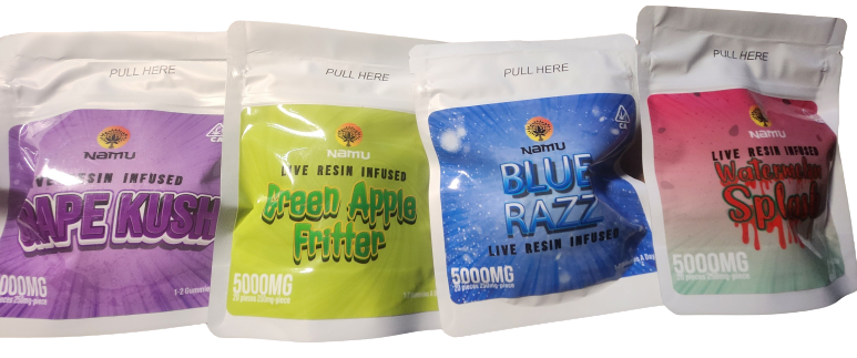 NAMU LIVE RES 5000MG GUMMIES – Greens On Wheels
